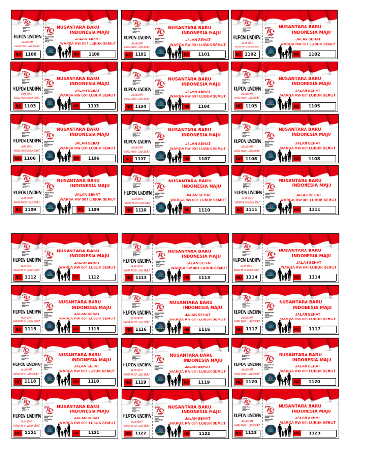 Kupon Jalan Santai 2024 | PDF