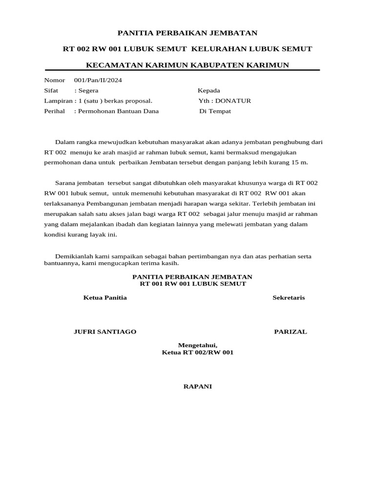Proposal Jembatan | PDF