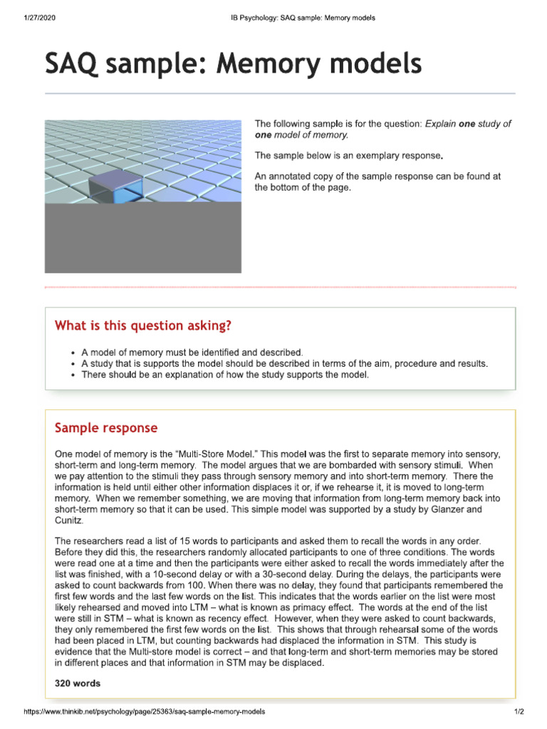 Saq Mem Models | PDF