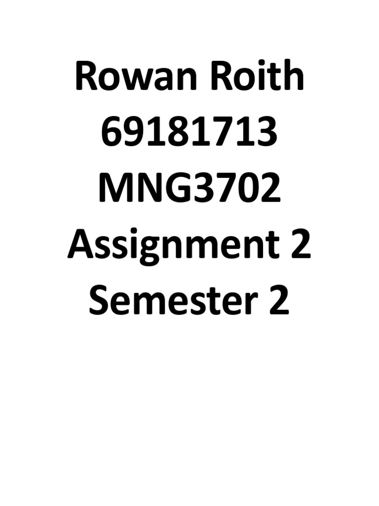 MNG Assignment 2 | PDF