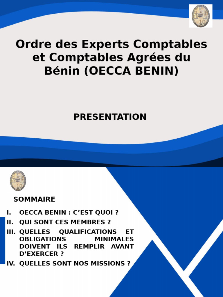 Présentation de l'OECCA | PDF