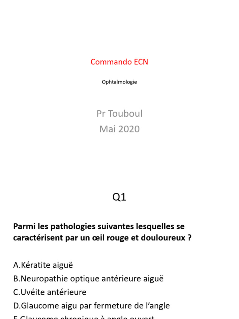 Ophtalmo BENTATA | PDF