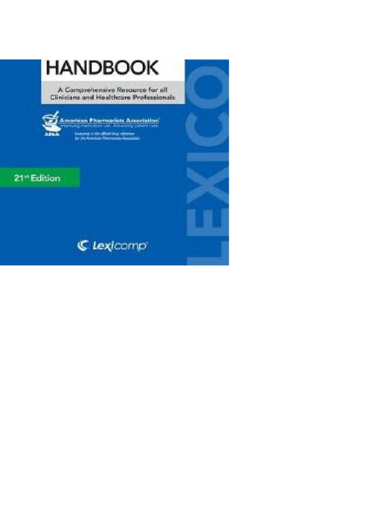 Drug Information Handbook | PDF