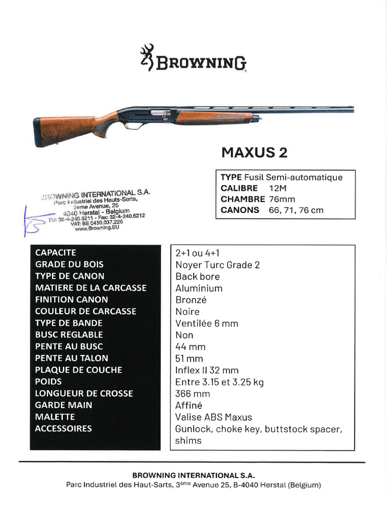 Maxus 2 Cal 12-76mm | PDF