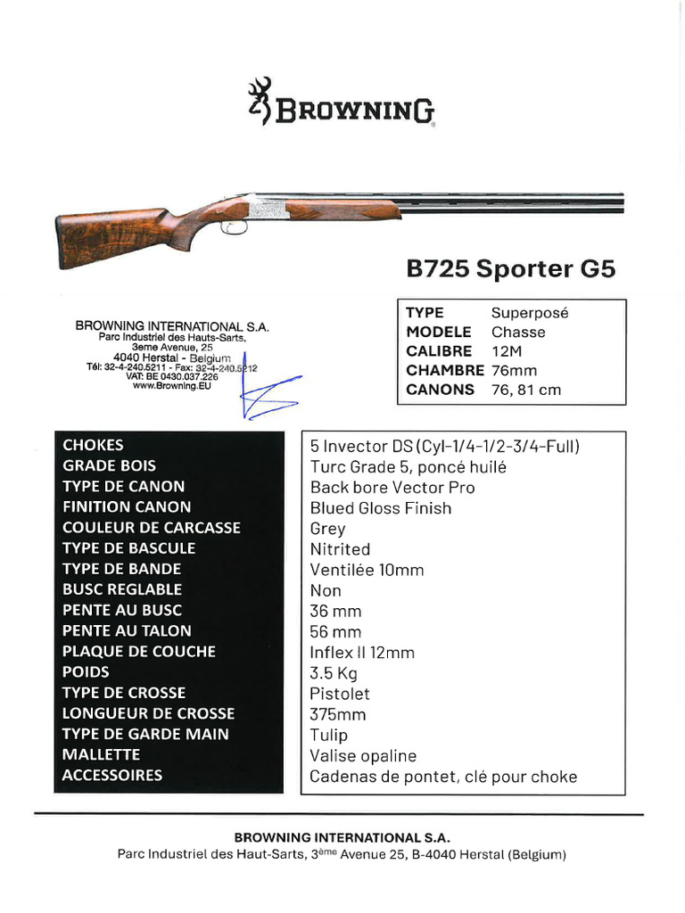 B725 Sporter Grade 5 | PDF