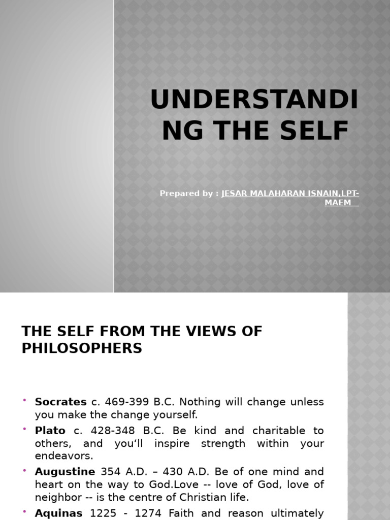Understanding The Self SLIDES | PDF