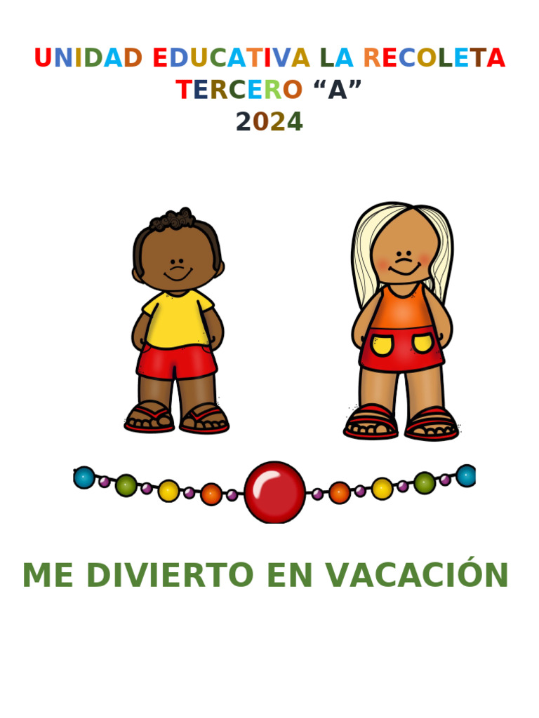 CUADERNO-DE-VACACIONES LITZY-3o-primaria-2024 | PDF | Métodos y ...