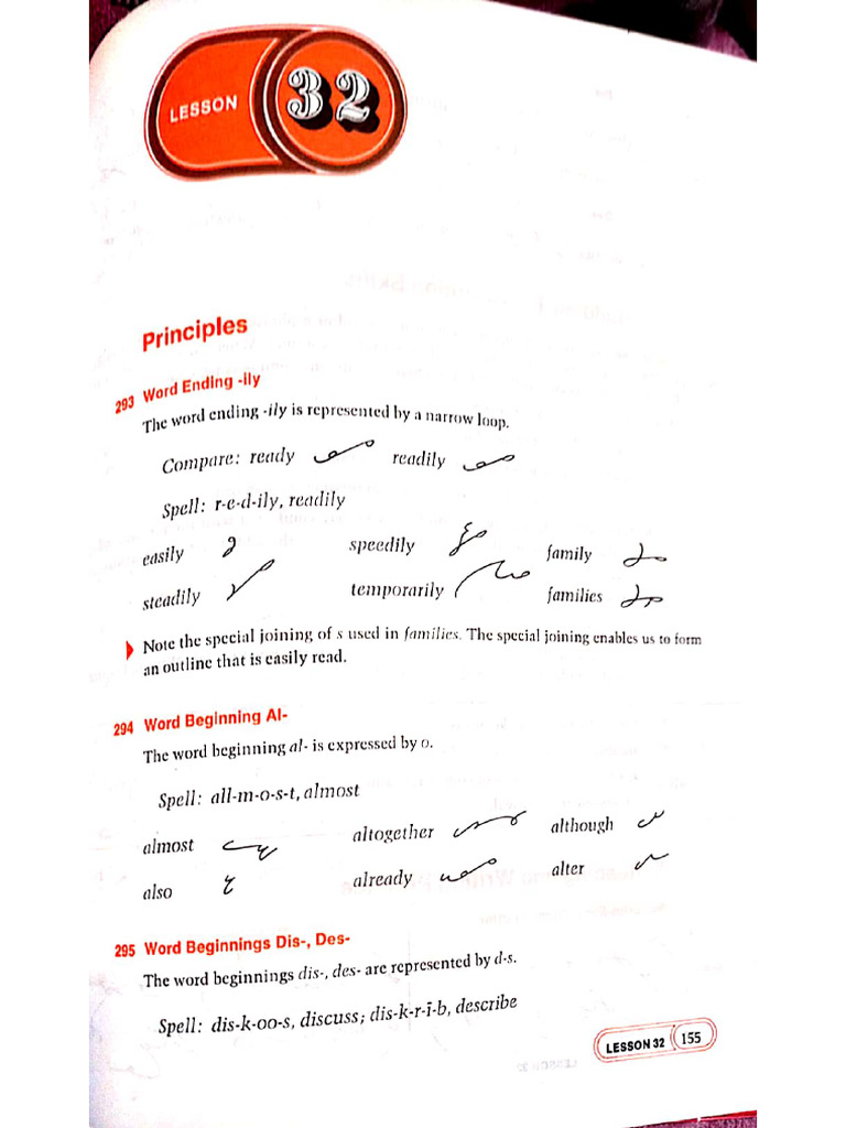 Shorthand Unit 32 | PDF