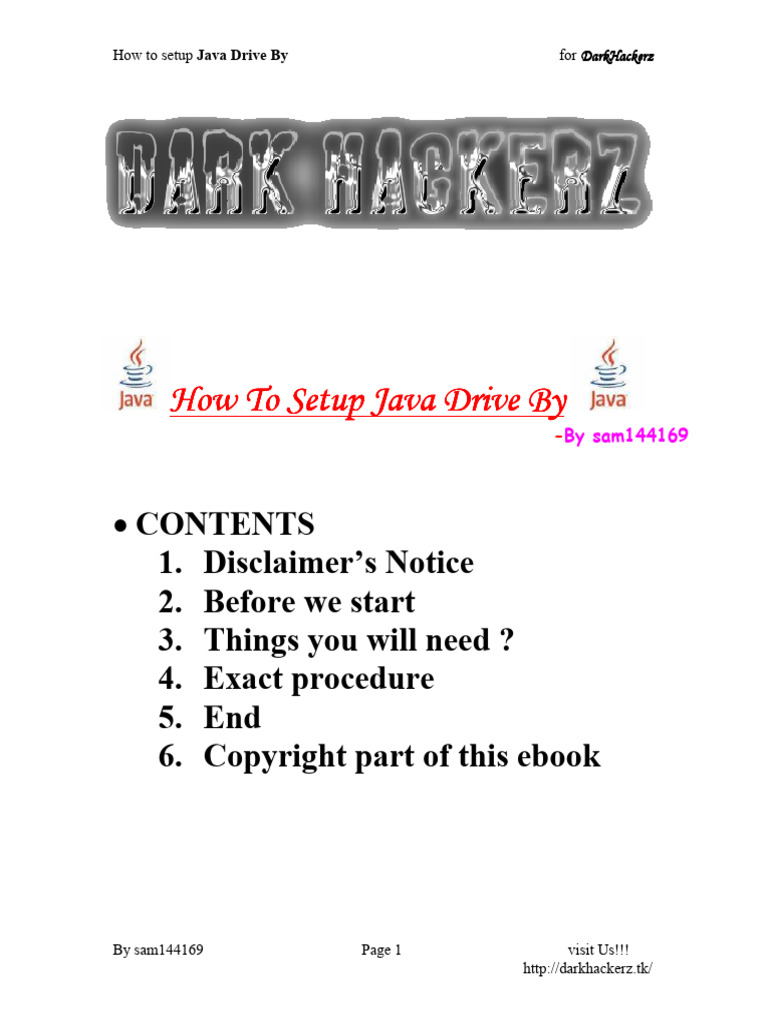 How To Setup Java Drive by | PDF