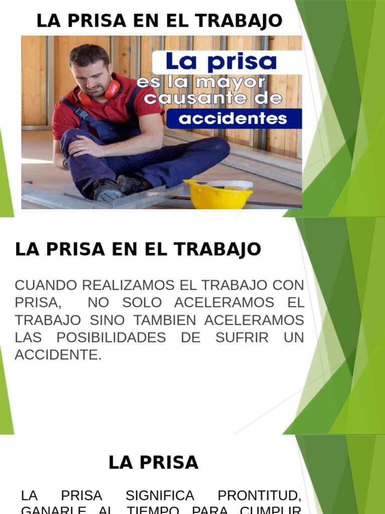 La Prisa en El Trabajo | PDF