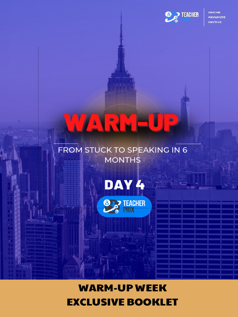 August 2024 Warm-Up Week Day 4 | PDF