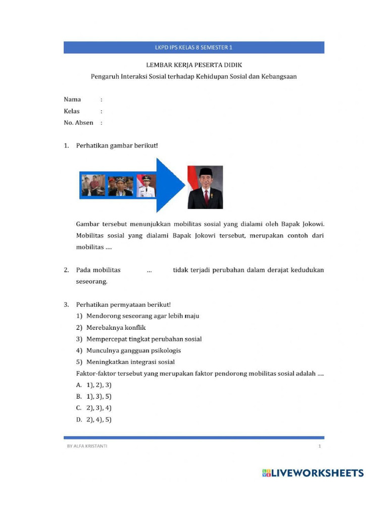 LKPD Ips Bab 1 | PDF