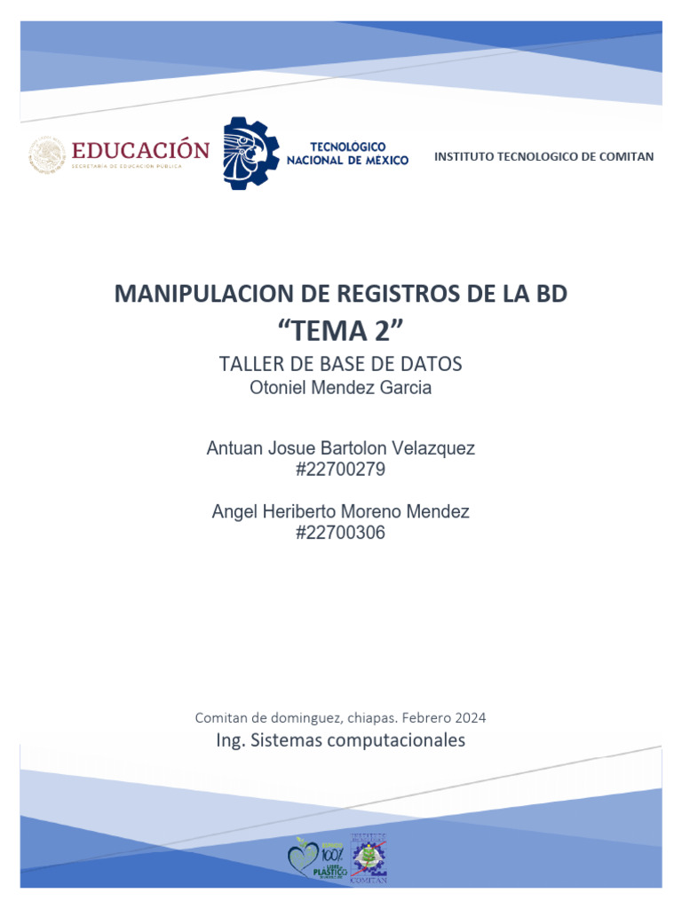 PA3 Manipulación de registros | PDF