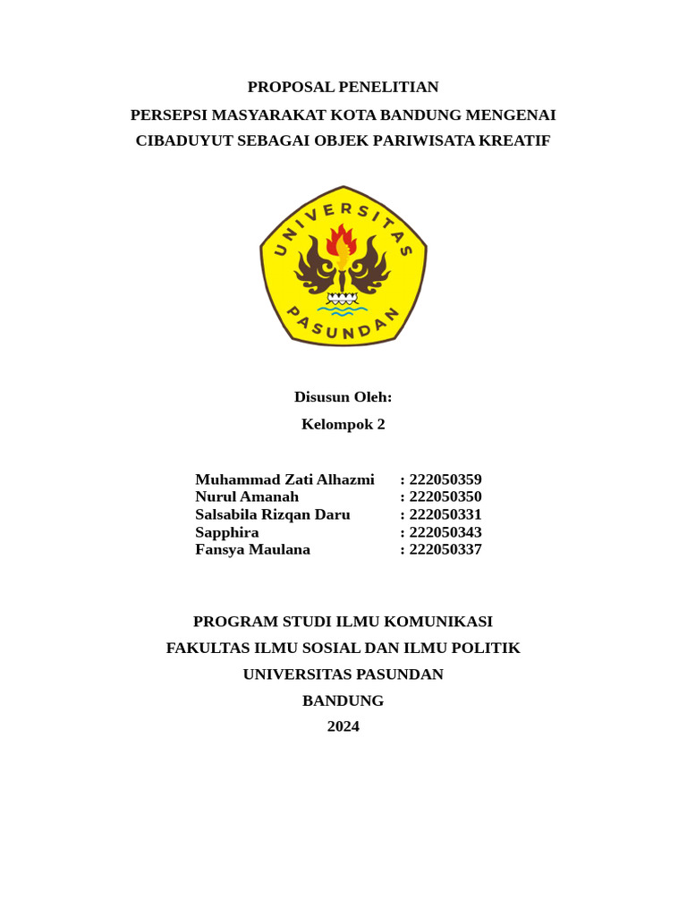 Proposal Kualitatif | PDF