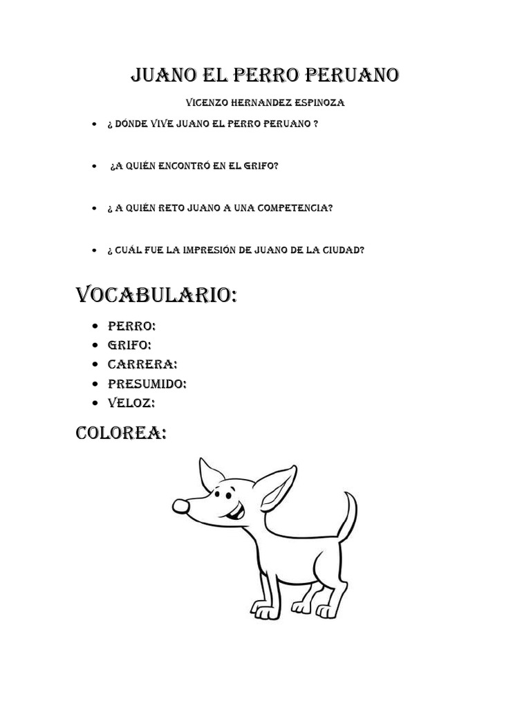Juano El Perro Peruano | PDF
