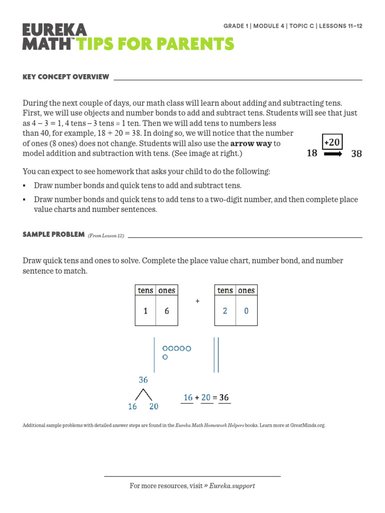 Parent-Tips 1st GR Module 4 Topic C | PDF | Mathematics | Career & Growth