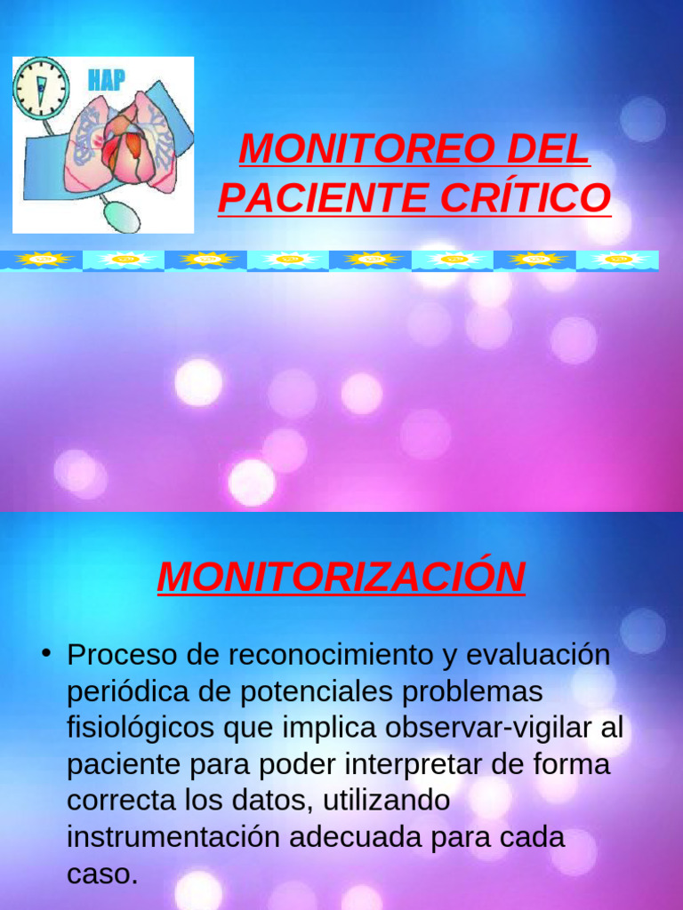 Monitoreo Del Paciente Crítico | PDF