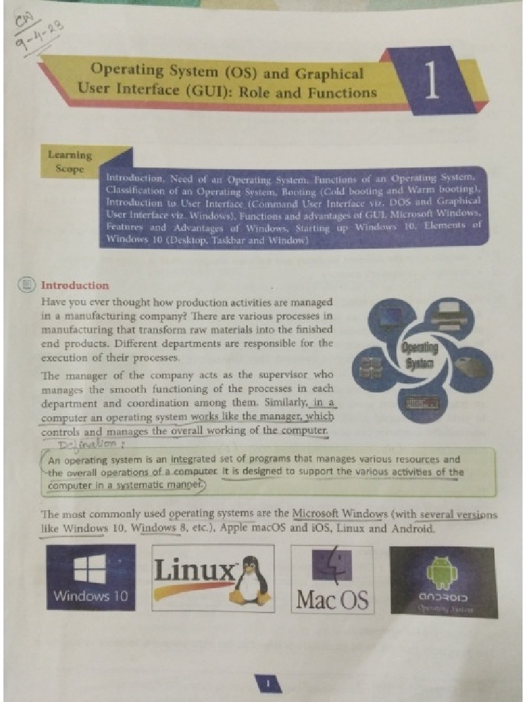 Operating System OS and Graphical User Interface GUI Role and Functions ... Operating System OS and Graphical User Interface GUI Role and Functions ...