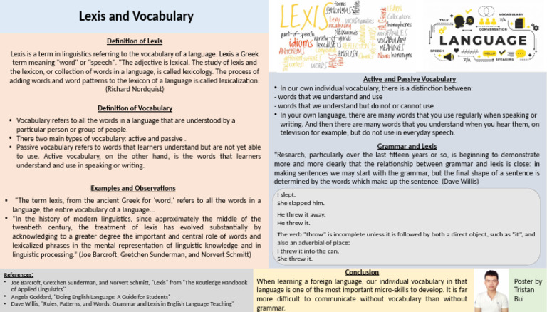 Lexis and Vocabulary | PDF