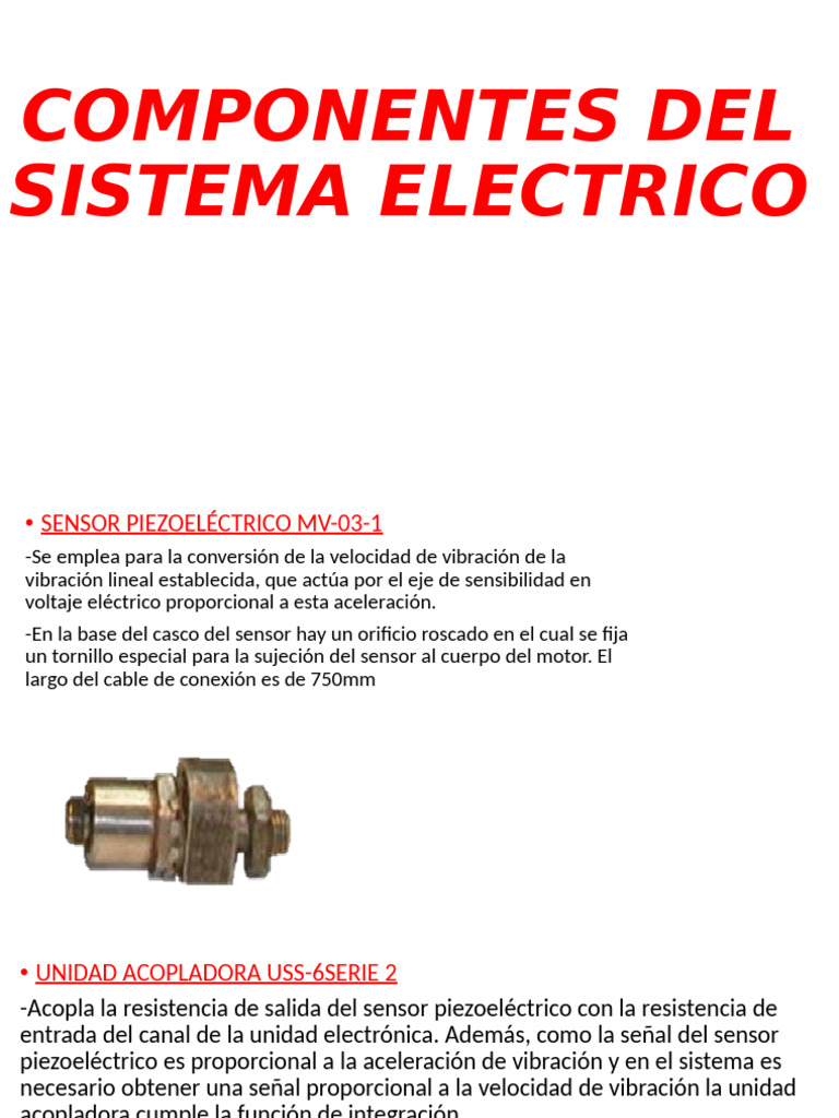 Componentes Del Sistema Electrico | PDF