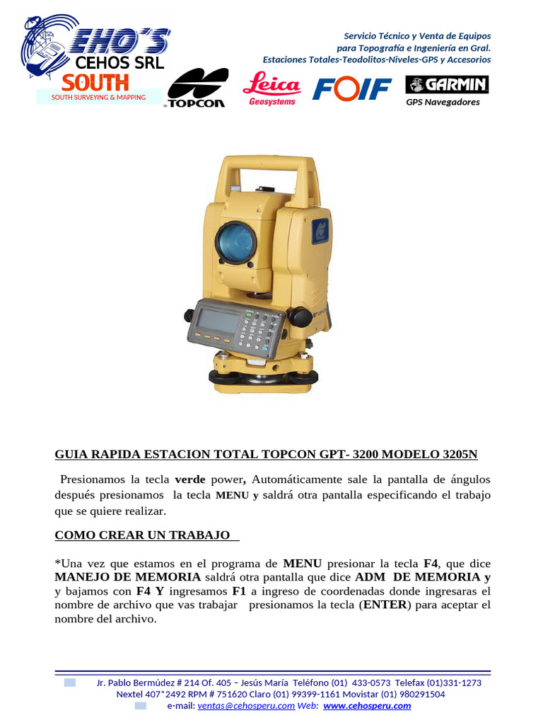 TOPCON Es 105 | PDF