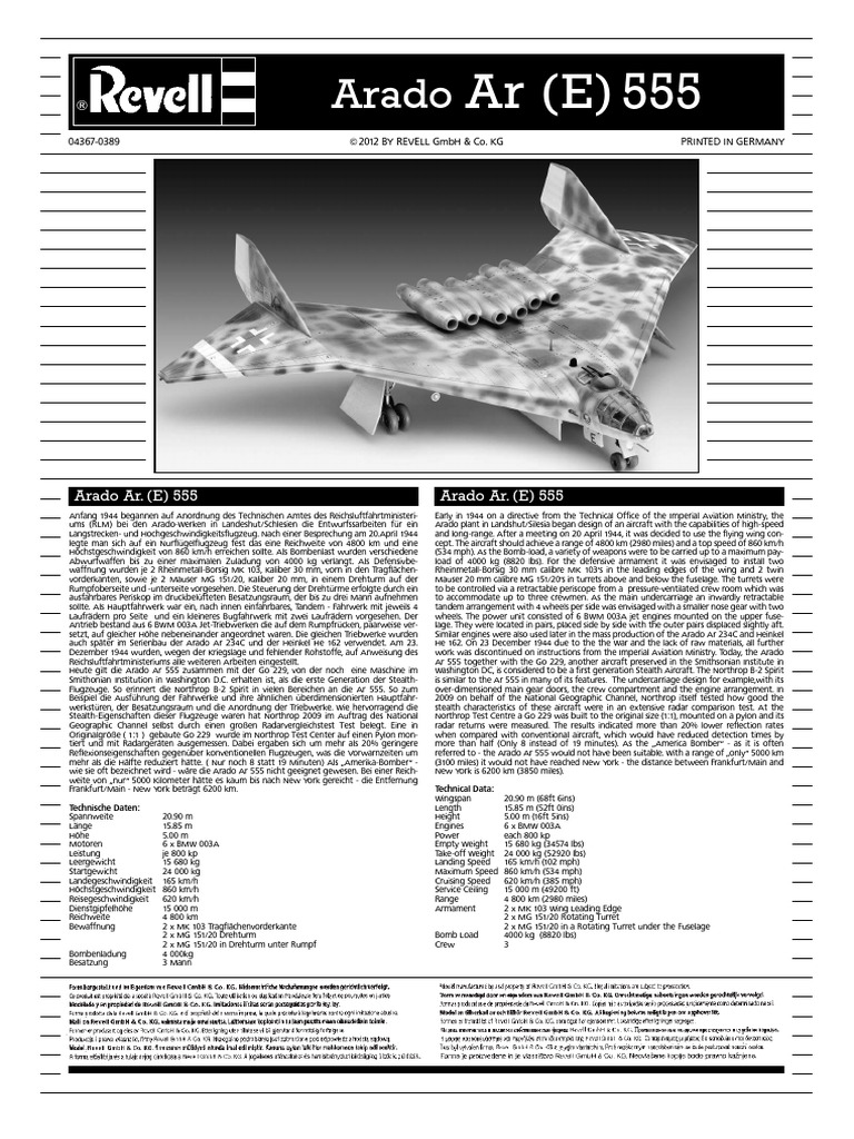 Arado Ar | PDF