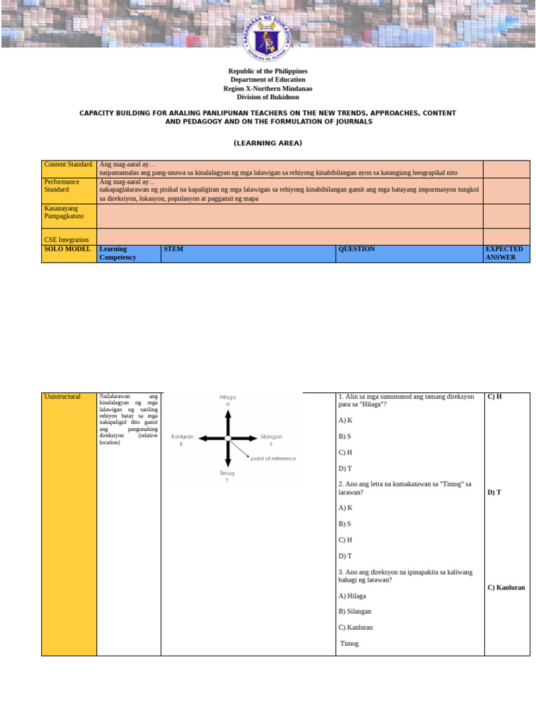 AP3 3rdQUARTER AP3LAR-Ic-3 | PDF