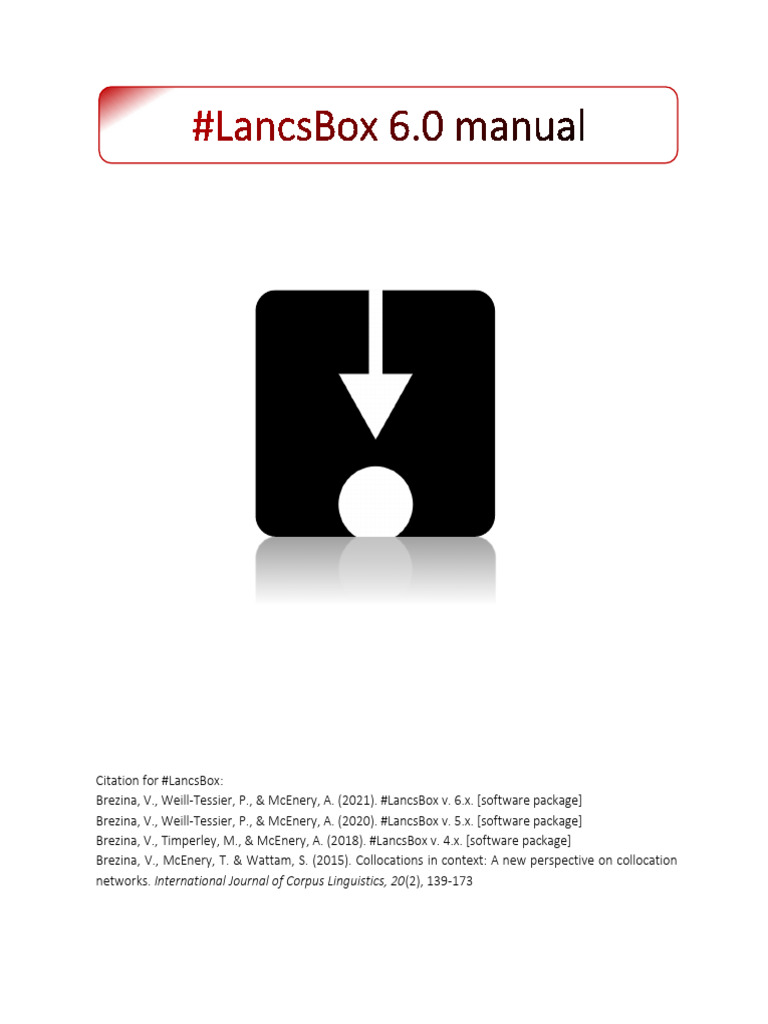 LancsBox 6.0 Manual | PDF