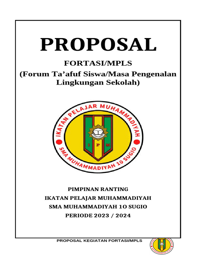 Proposal Fortasi | PDF