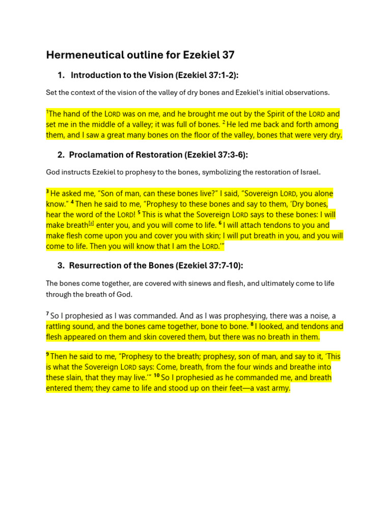 Ezekiel 37 | PDF