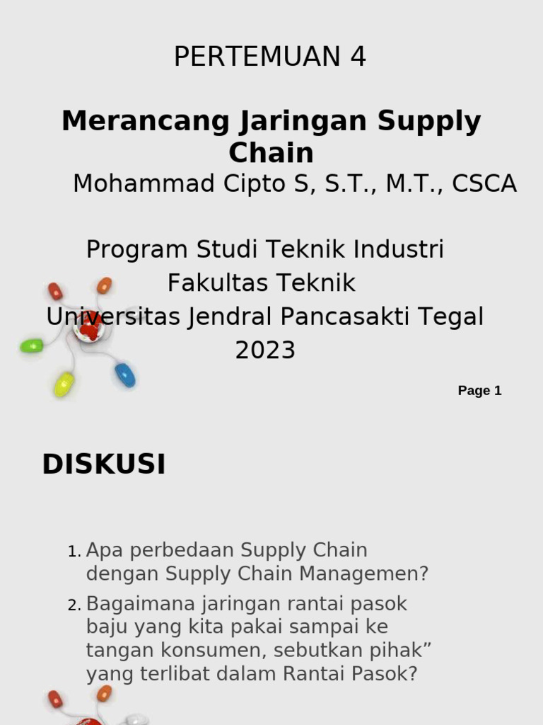 Jaringan SUpply Chain | PDF