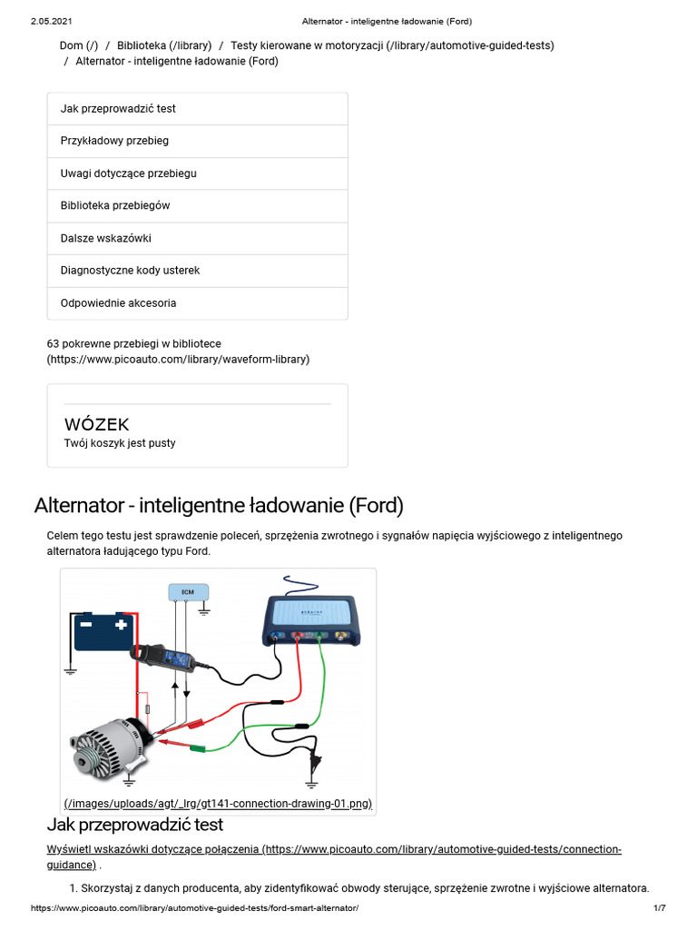 Alternator - Inteligentne Ładowanie (Ford) | PDF