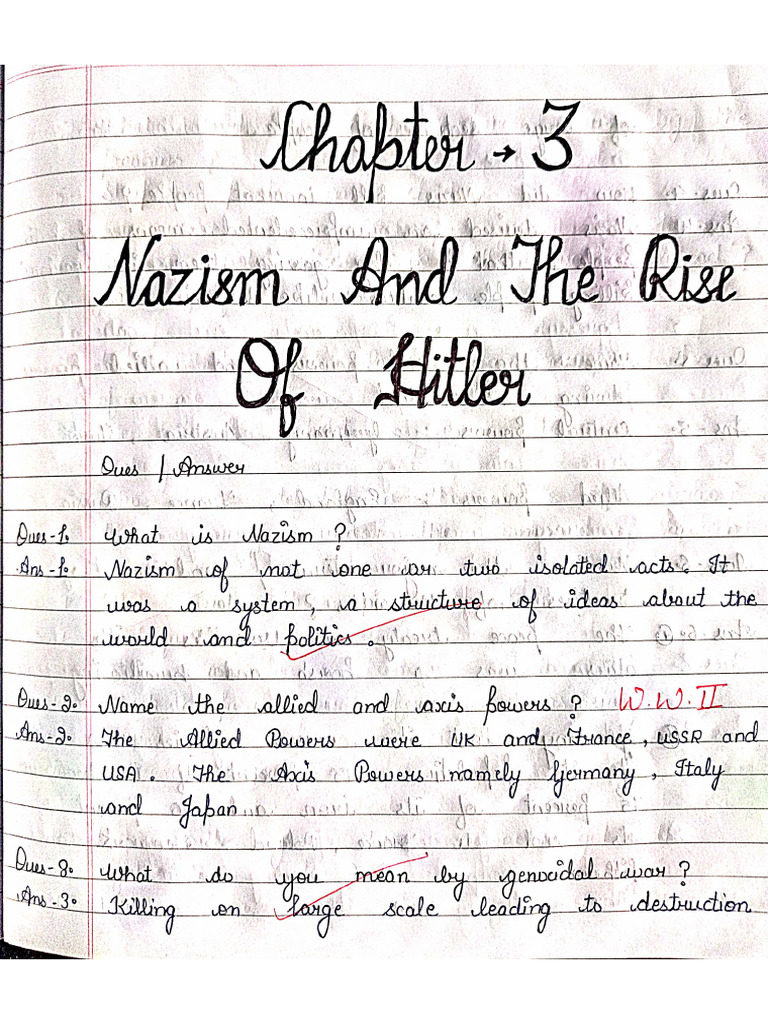 Nazism and The Rise of Hitler | PDF