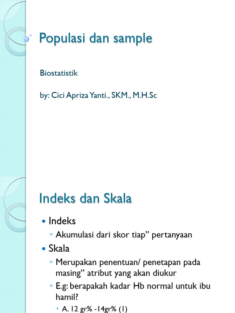 Populasi Dan Sampel | PDF