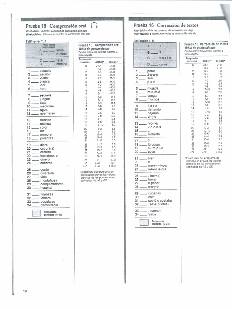 Baremos Bateria III-18 | PDF