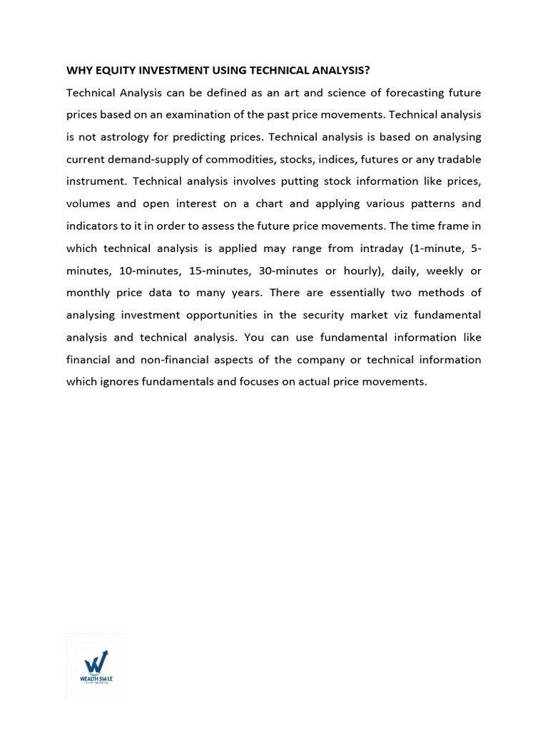 Basics of Technical Analysis | PDF