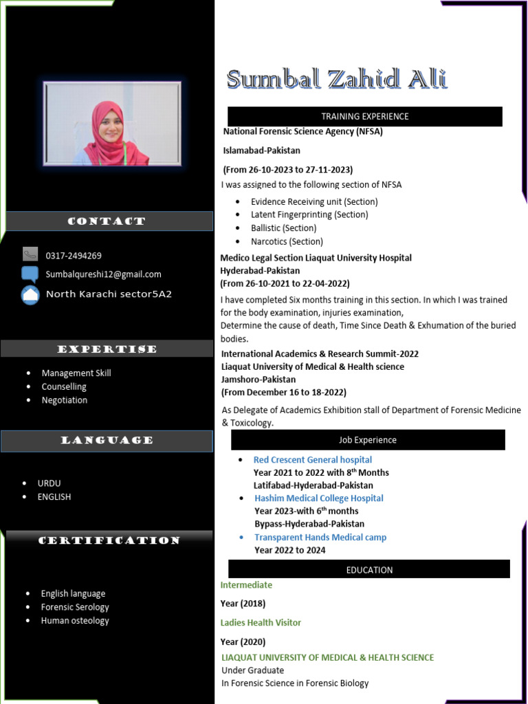 Sumbal CV | PDF