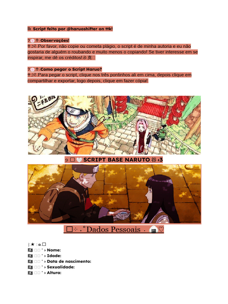 Script Naruto-1 | PDF