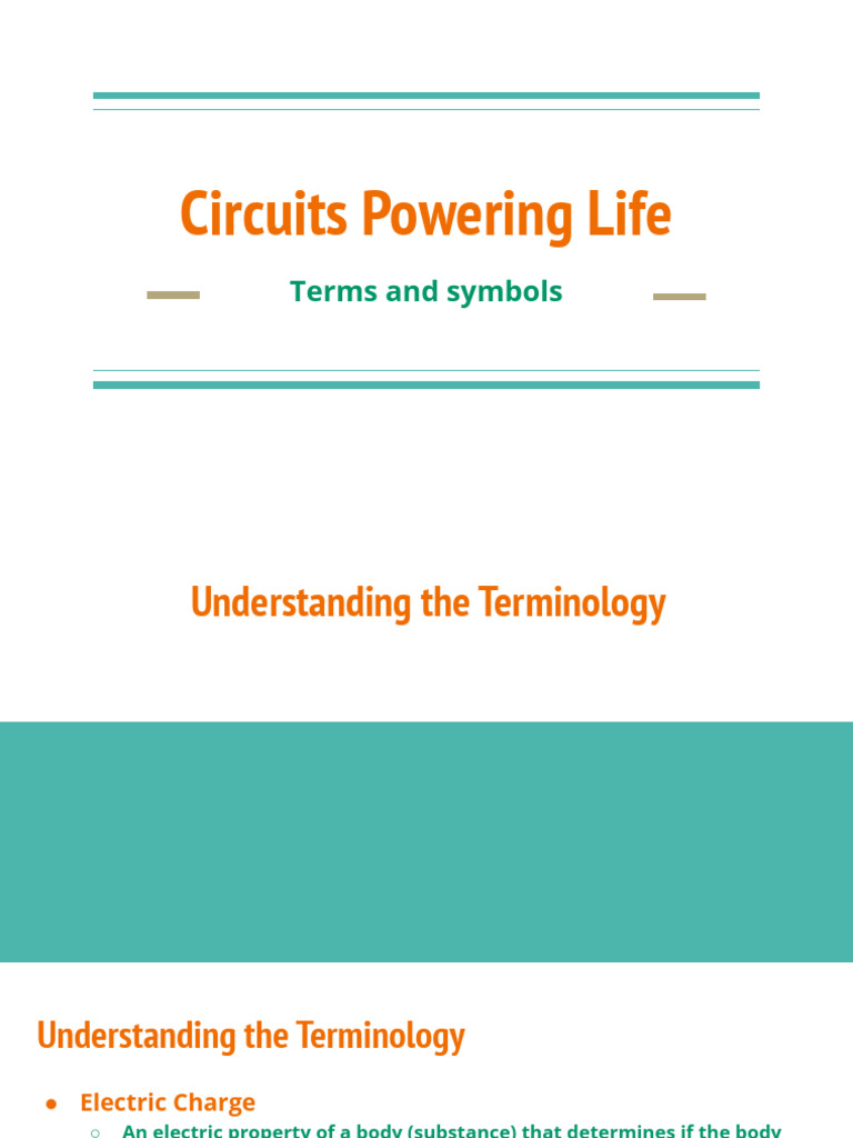 Circuits Symbols and Terminology | PDF