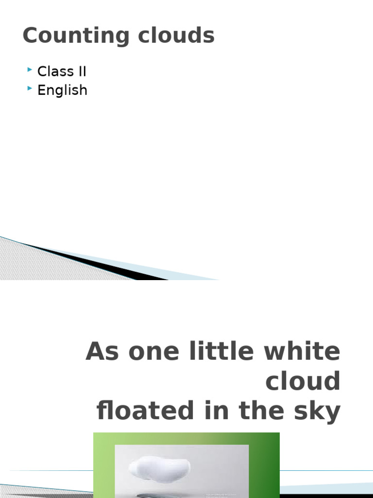 Counting Clouds | PDF