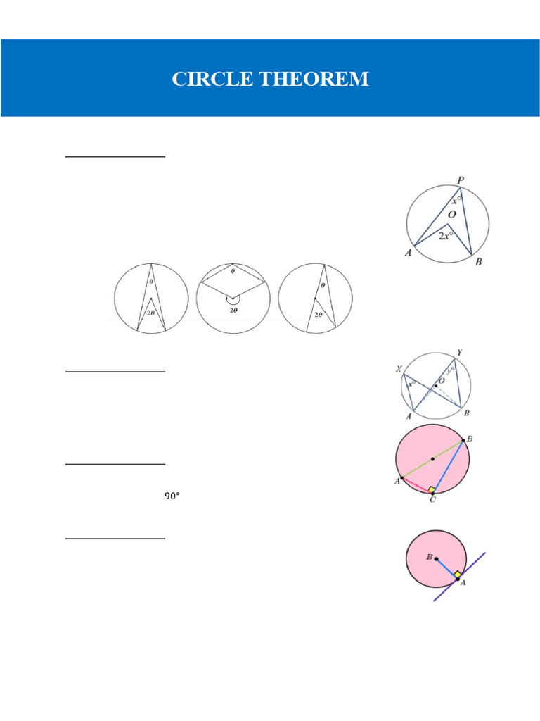 Circle Theorems | PDF