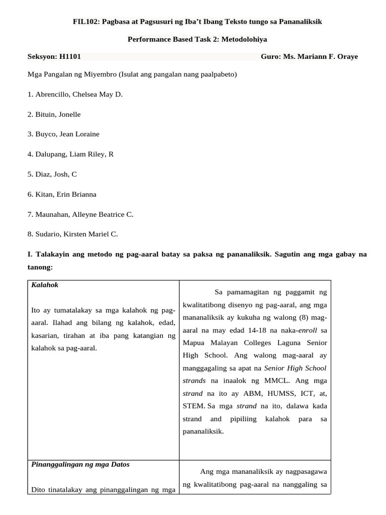 Pangkat 3 PBT 2 Metodolohiya | PDF