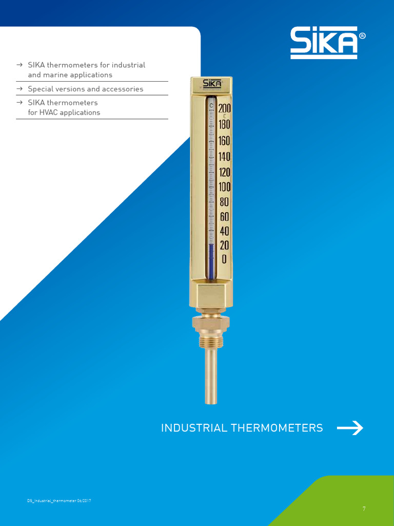 SIKA Industrial Thermometers | PDF