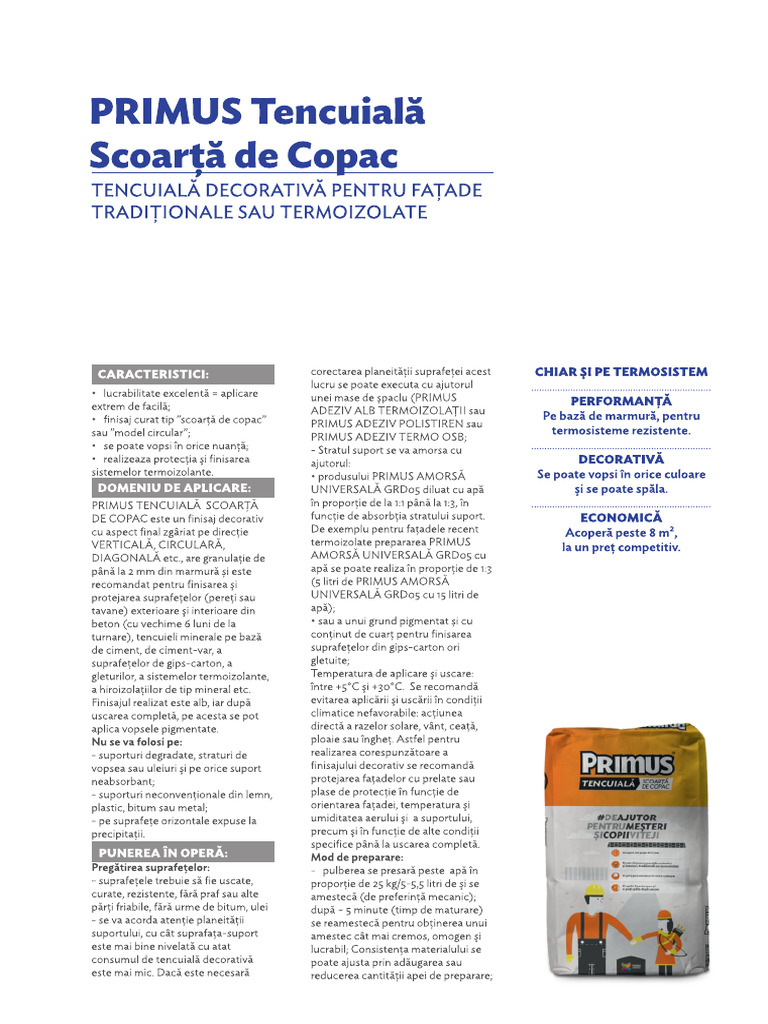 FT Primus Tencuiala Scoarta de Copac | PDF