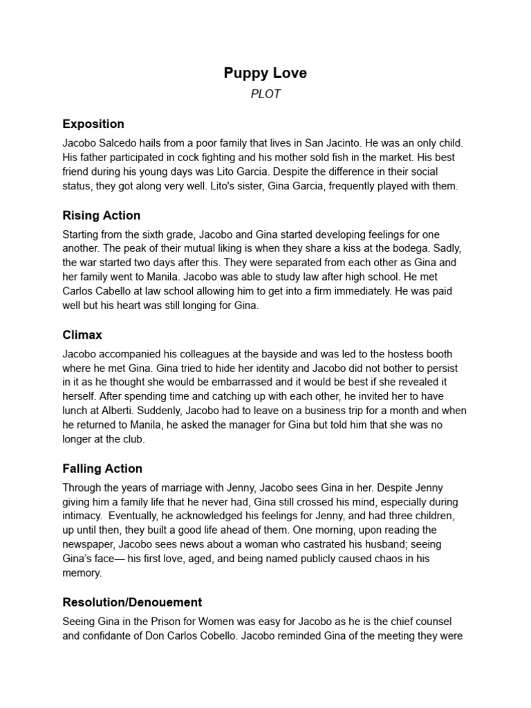 Lit101 - Puppy Love | PDF