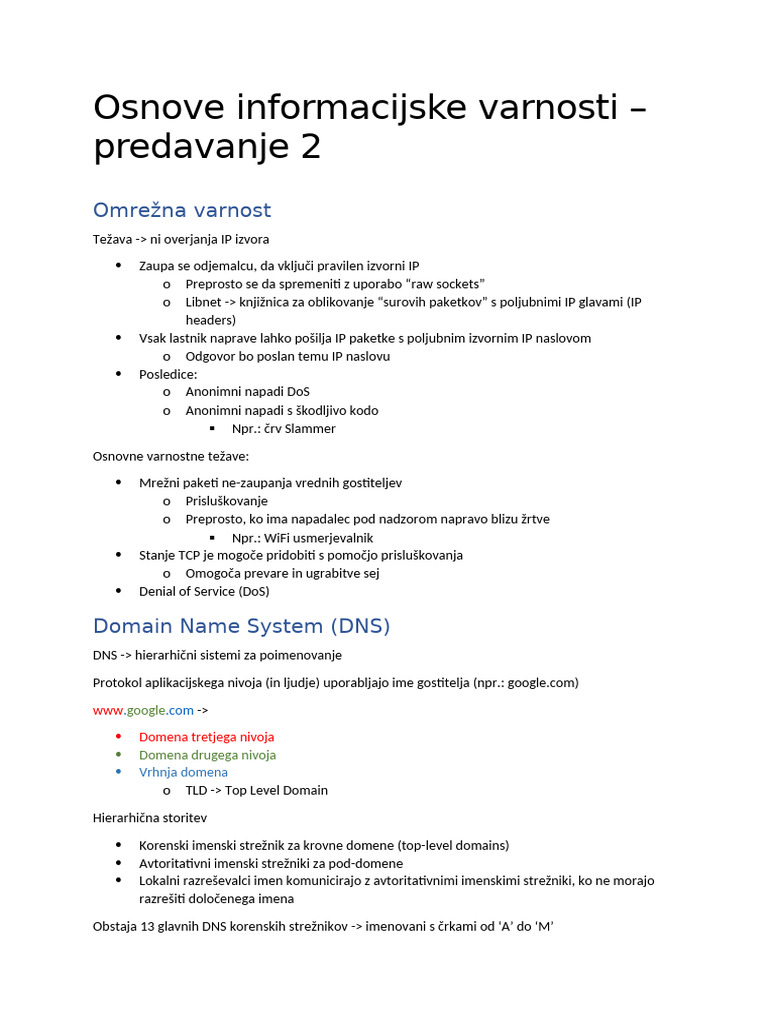 Predavanje 2 | PDF