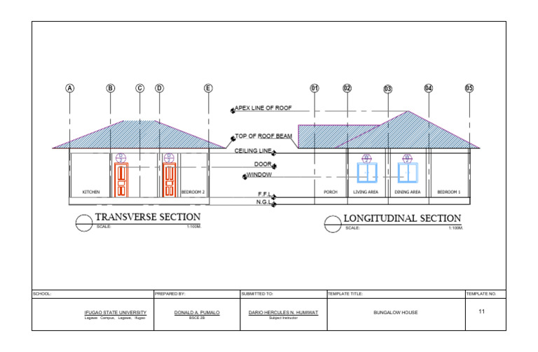 Transverse Section Longitudinal Section: B A C D E 05 04 03 02 01 | PDF