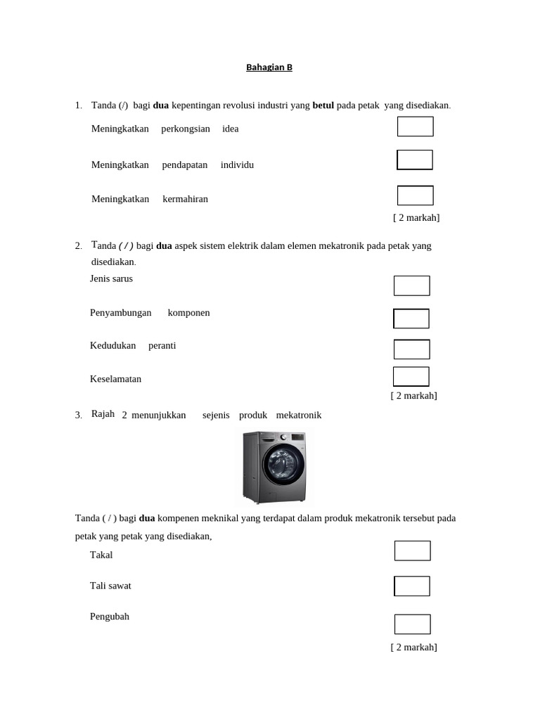 Bahagian B &C RBT Ting 3 | PDF