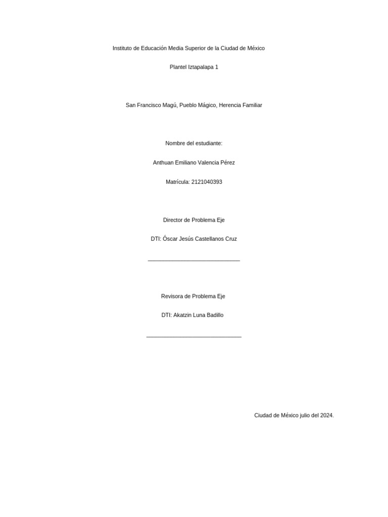 Eje Anthuan 1 | PDF