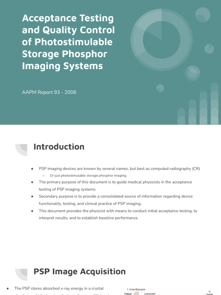 Acceptance Testing and QC of PSP Systems | PDF